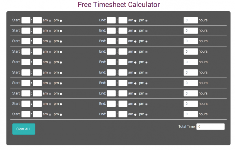 Best Biweekly Timesheet Calculators Online CRAZY SPEED TECH