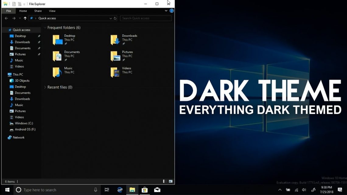 How To Enable Dark Mode For File Explorer - CRAZY SPEED TECH